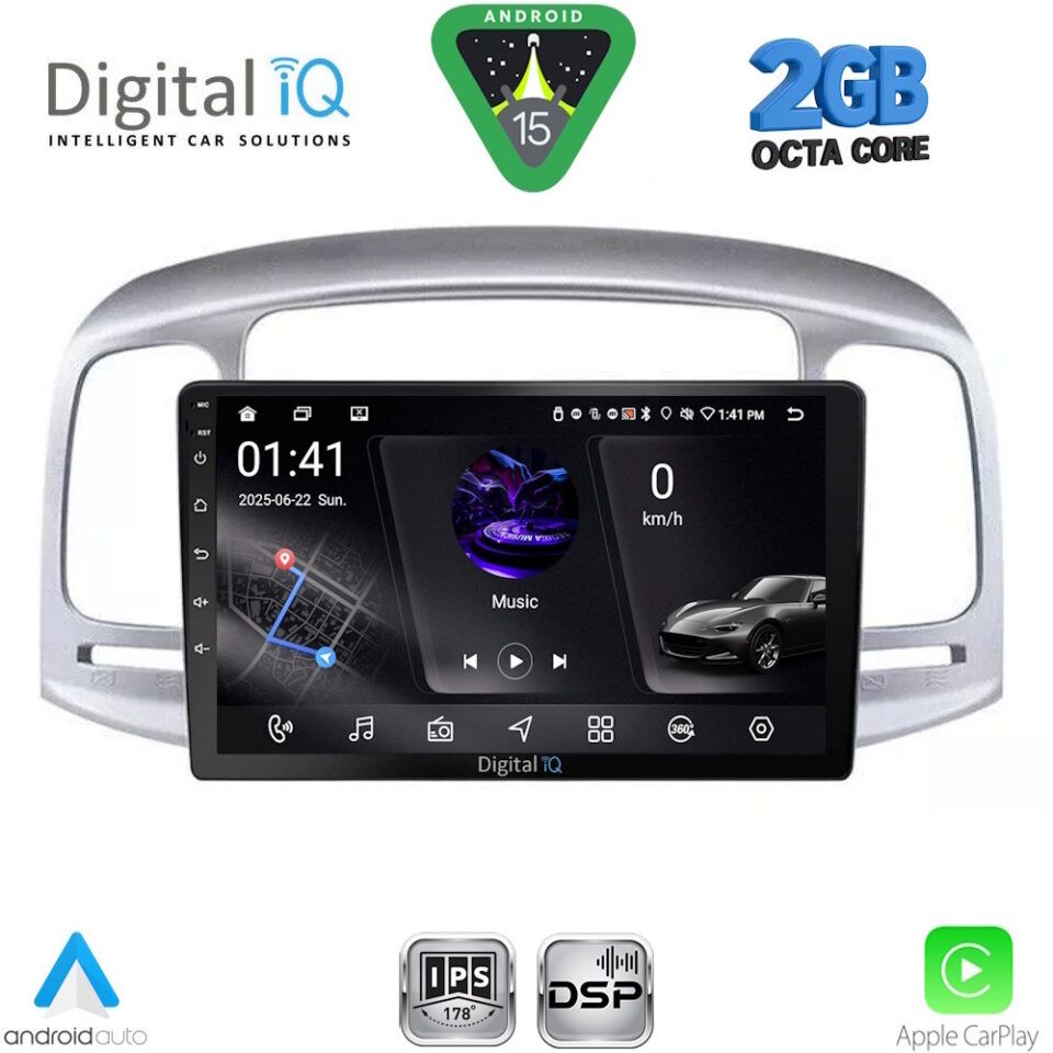 DIGITAL IQ RSF 4249SL_CPA (9inc) MULTIMEDIA TABLET for HYUNDAI ACCENT ...